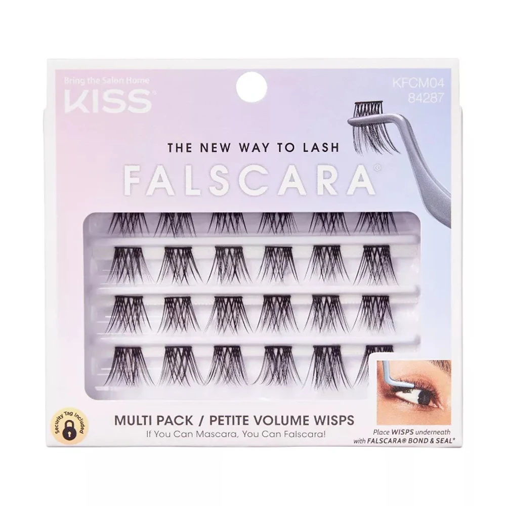 Kiss Falscara Eyelash Multi Pack, Petite Volume Wisps, 24 Ea