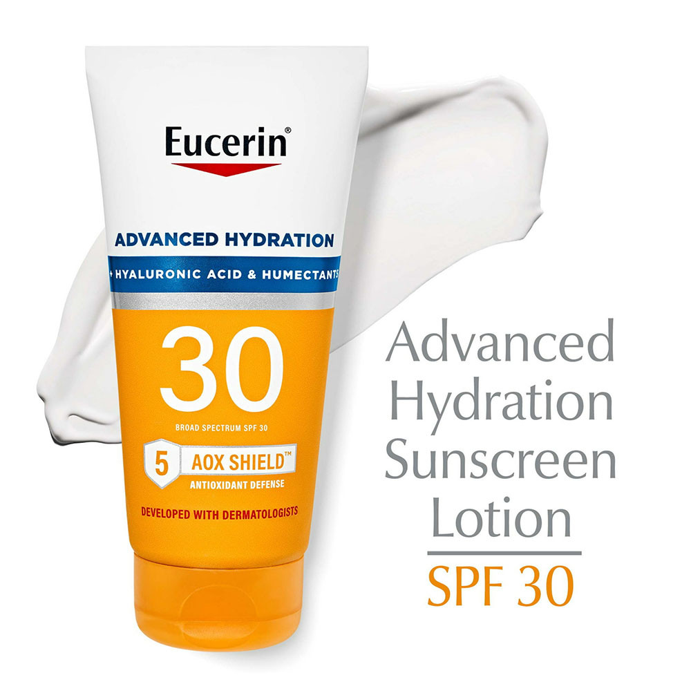 Eucerin Sun Advanced Hydration Sunscreen Lotion, SPF 30, 5 Oz