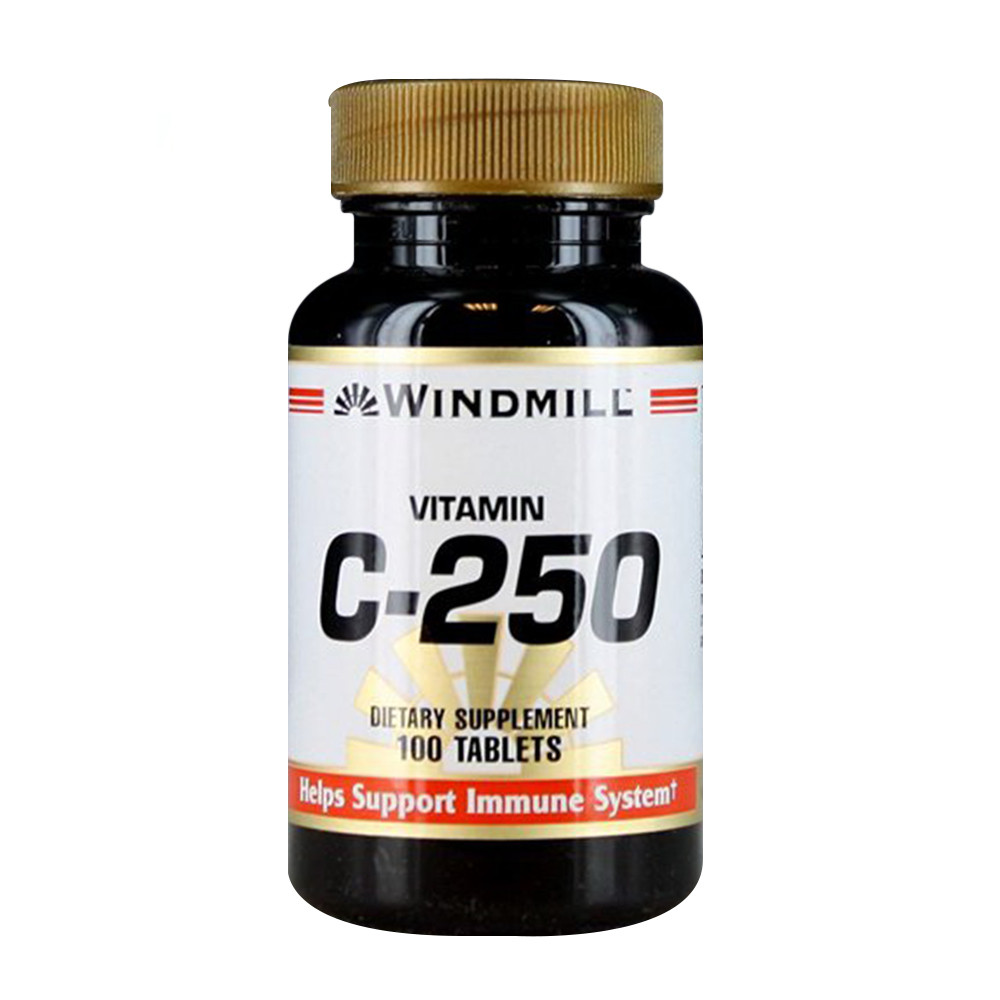 Windmill Vitamin C With 250 Mg Tablets Supports Immune System - 100 Ea ...