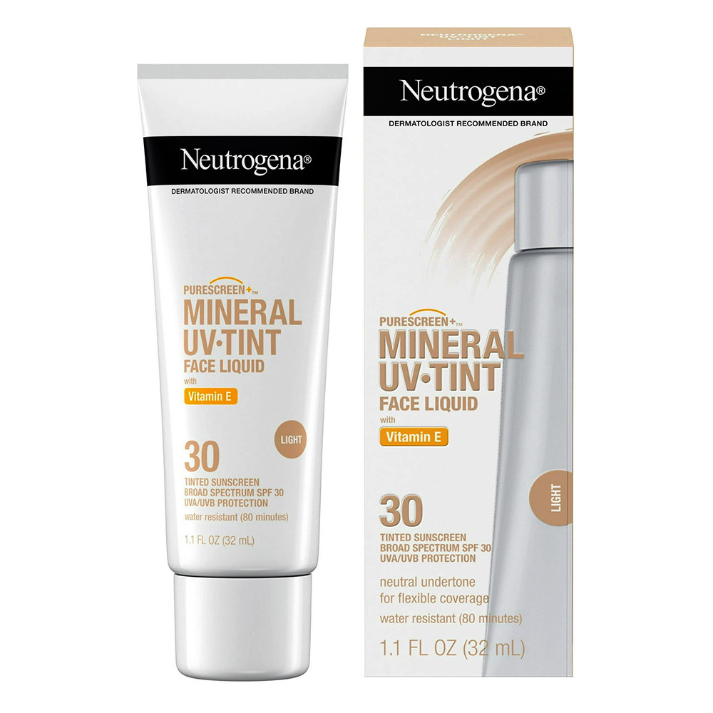 Neutrogena Purescreen Mineral Uv Tinted Face Sunscreen Spf 30 Liquid ...