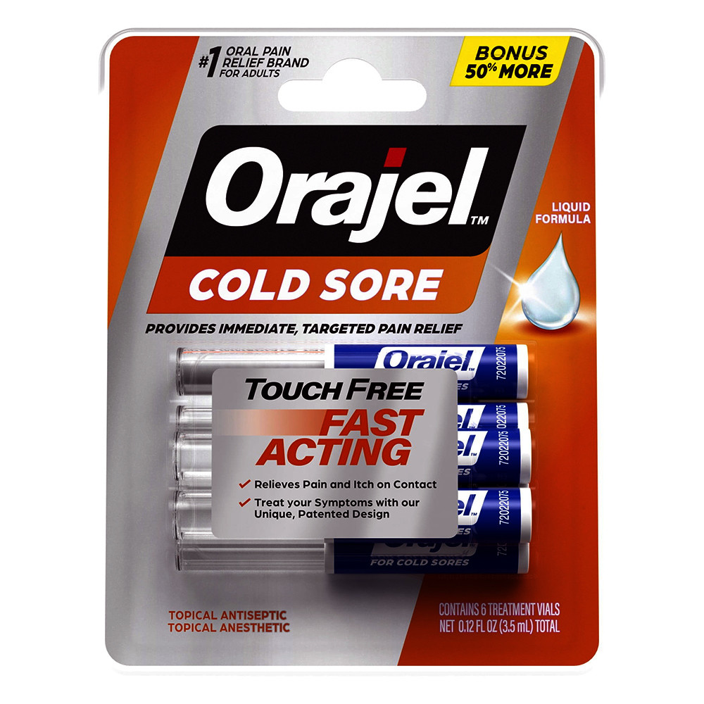 Orajel Touch Free Cold Sore Treatment Applicator, 6 Ea, 12 Oz