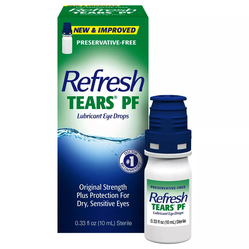 Refresh Tears Pf Lubricant Eye Drops, 0.33 Oz
