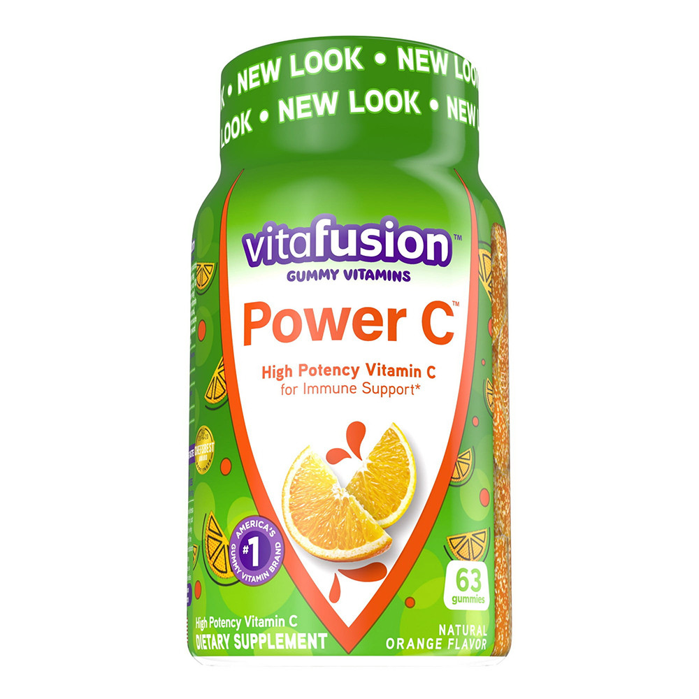 Vitafusion Power C Gummy Immune Support with Vitamin C, Orange Flavor ...