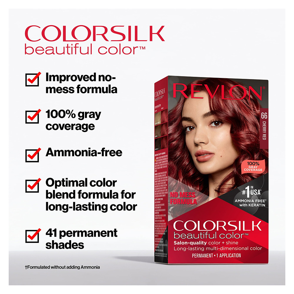 Revlon Colorsilk Beautiful Color Long Lasting Permanent Hair Color, 31 ...