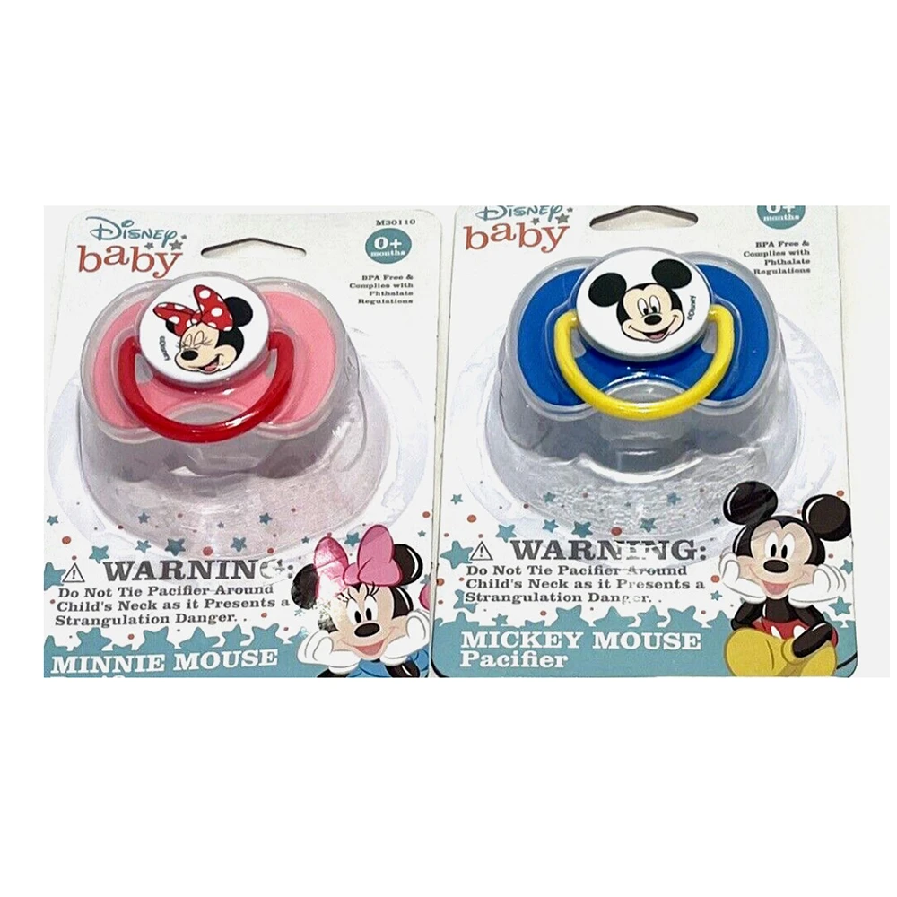 Disney Baby Pacifier Mickey and Minnie Infant Soothing Comfort 0+M 2Ea