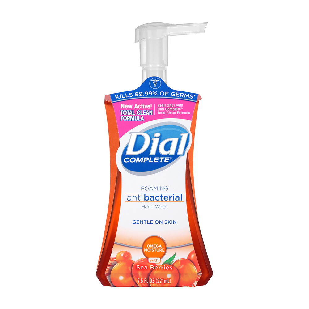 Dial Complete Antibacterial Foaming Hand Wash, Sea Berries, Pump, 7.5 ...