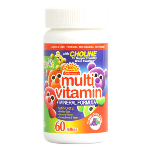 Yum-Vs Multi Vitamin + Mineral Formula Yummy Grape - 60 Ea - myotcstore.com