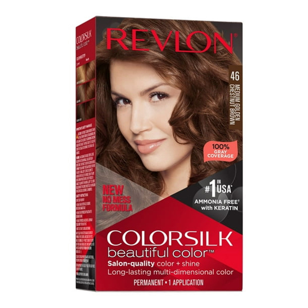 Revlon Colorsilk Beautiful Color Long Lasting Permanent Hair Color, 46 ...