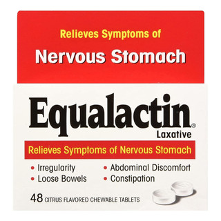 Equalactin Citrus Flavored Chewable Tablets, 48 Ea