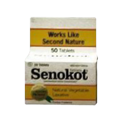 Senokot Natural Vegetable Laxative Ingredient Tablets - 50 Ea ...