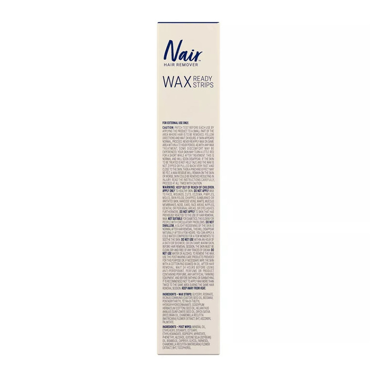 Nair Sensitive Ready Legs & Body Wax Strips, 40 ct