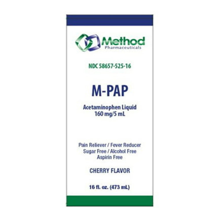 Method Pharmaceuticals Acetaminophen Liquid 160Mg/5Ml, Cherry Flavor, 16 Oz
