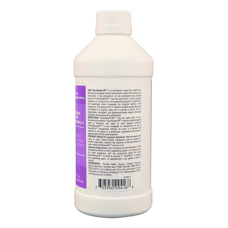Humco Flavor Sweet Sugar Free Compounding Syrup Vehicle, Cherry, 16 Oz