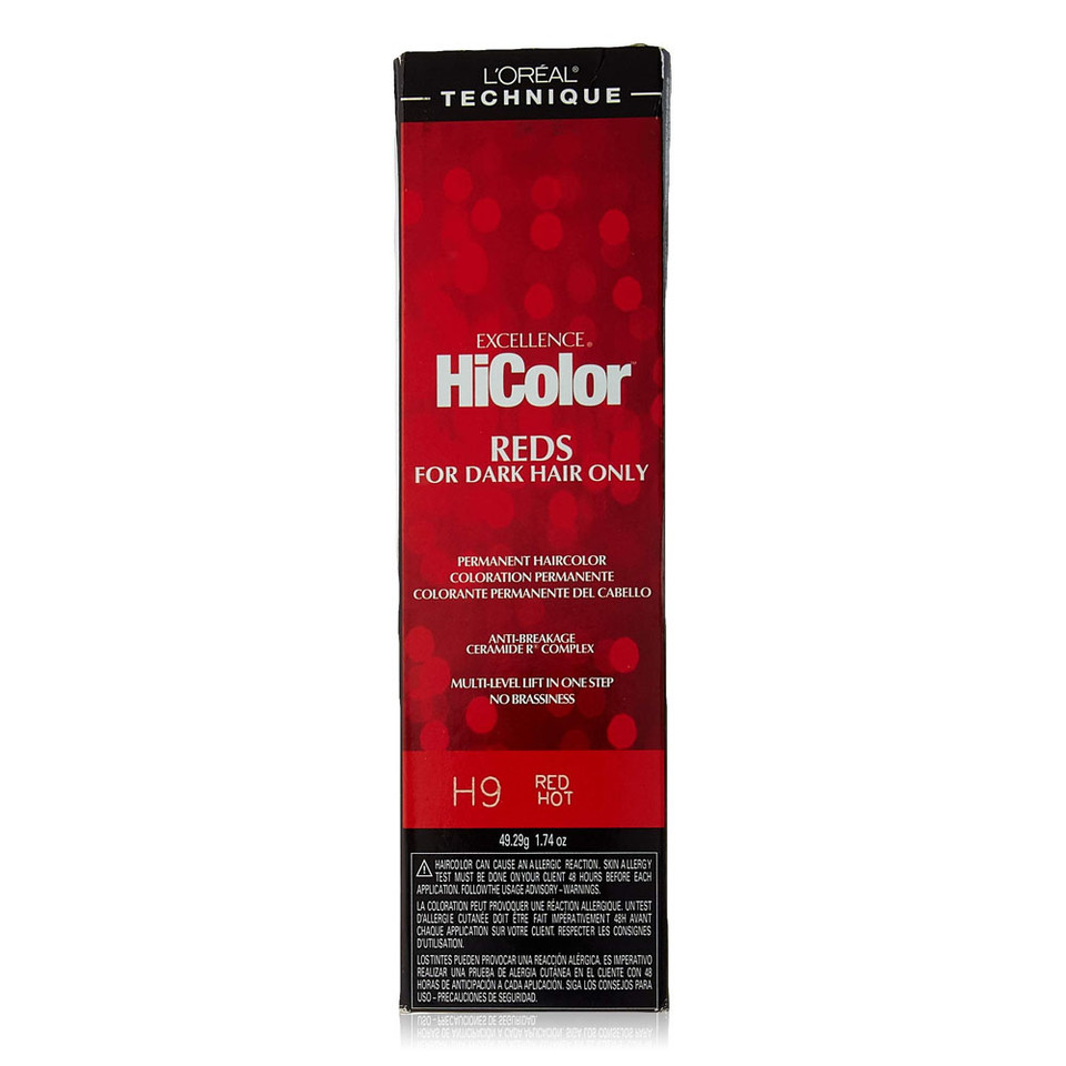 Loreal Technique Excellence HiColor Permanent Hair Color Creme H9 Red ...