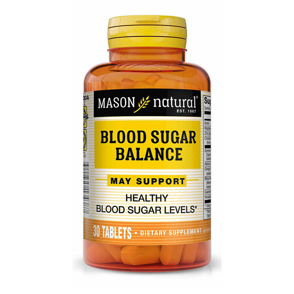 Mason Natural Blood Sugar Balance Tablets By Mason, 30 Ea
