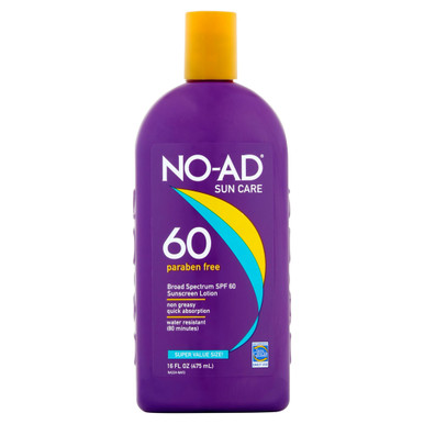 No-Ad SunCare SPF 60 Sunscreen Lotion- 16 Oz - myotcstore.com