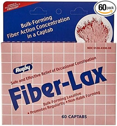Fiber-Lax 500 Mg (Generic Fibercon) Tablets To Relieve Constipation ...