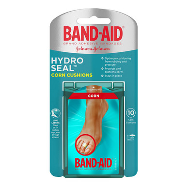 Johnson and Johnson Band Aid Brand Adhesive Hydro Seal Corn Cushions ...
