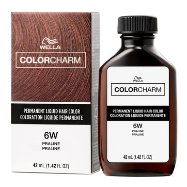 Wella Color Charm Liquid Permanent Hair Color 6W Praline 1.42Oz (42ml)