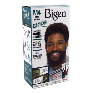 Bigen EZ Color for Men Hair and Beard M4 Dark Brown Quick and Easy ...