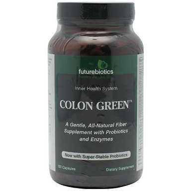 Futurebiotics Colon Green Capsules with Probiotics and Enzymes 150Ea