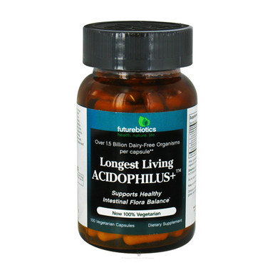Futurebiotics Longest Living Acidophilus Plus Capsules Support ...