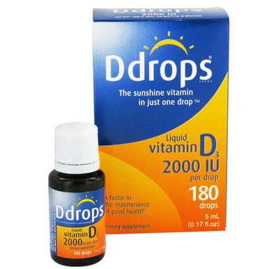 Ddrops Liquid Vitamin D3 2000 Iu Drops - 0.17 Oz, 180 Drops ...