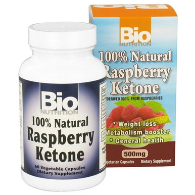 Bio Nutrition 100% Natural Raspberry Ketone 500 Mg Vegetarian Capsules ...