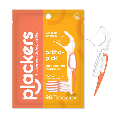 Plackers Orthopick Flosser for Braces, 36 Ea