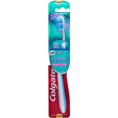 Colgate 360 Enamel Health Sensitive Toothbrush, Extra Soft - 1 Ea ...