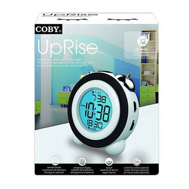 Coby Uprise Led Alarm Clock, Black, 1 Ea - myotcstore.com