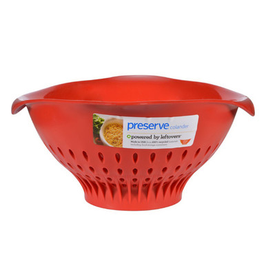 Preserve Large Colander Made from Recycled Plastic, Red, 1 Ea ...