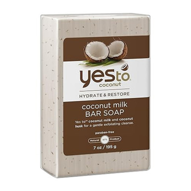 Yes To Coconut Hydrate and Restore Coconut Milk Bar Soap 7Oz (195g)