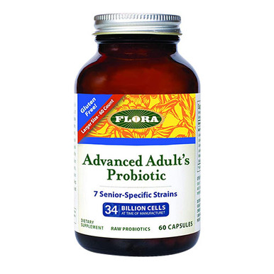 Flora Advanced Adults Probiotic Capsules, 60 Ea