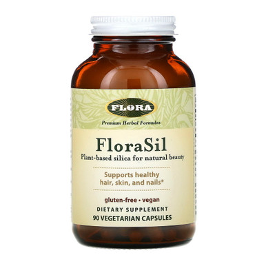 Flora FloraSil Capsules for Healthy Hair Skin and Nails, 90 Ea