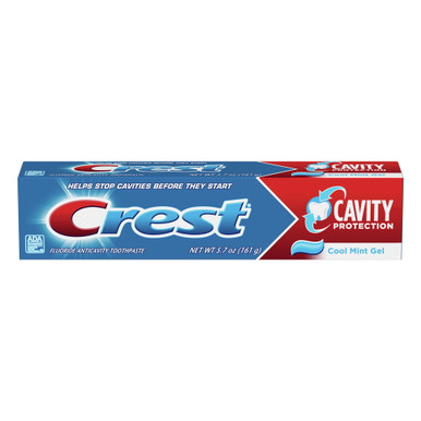 Crest Cavity Protection Fluoride Toothpaste Cool Mint Gel 5.7Oz (161g)