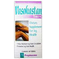Vasokastan Dietary Supplement Tablets For Leg Health - 60 Ea ...