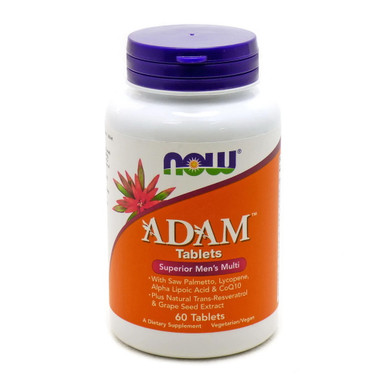 Now Foods ADAM Superior Men's Multiple Vitamin, Tablets, 60 Ea