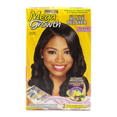 Profectiv Mega Growth No Lye New Relaxer Kit Super, 2 Touch Up, 1 Ea