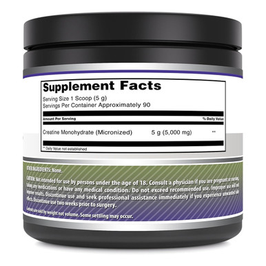 Amazing Formulas Creatine Monohydrate 5000 Mg Micronized Powder for ...