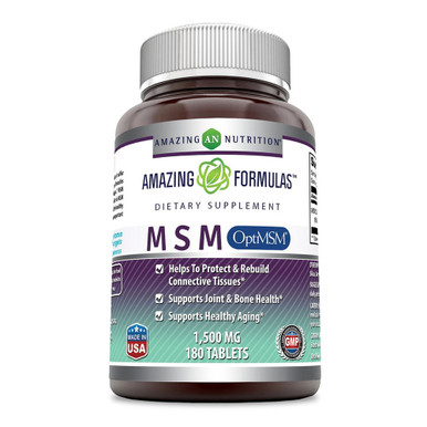 Amazing Nutrition Amazing Formulas OptiMSM 1500Mg Supplement, 180 Ea