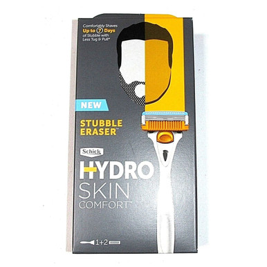 Schick Razor Hydro Stubble Eraser Razor with 2 Refill Blades 1Ea