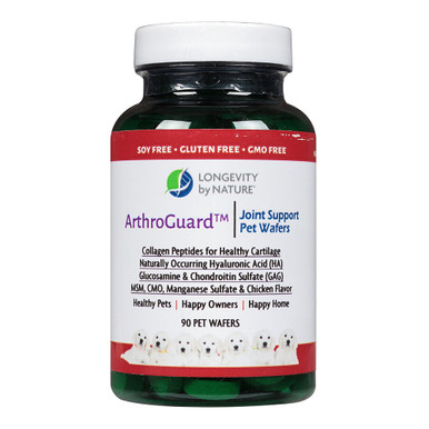 Longevity by Nature ArthroGuard Joint Support Pet Chicken Wafers, 90 Ea