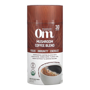 Om Mushroom Superfood Mushroom Coffee Blend Powder, 6.24 Oz