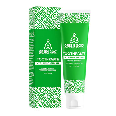 Green Goo Toothpaste With Hemp Seed Oil, Whitens, 4 Oz