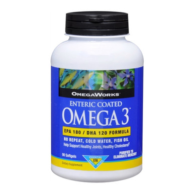 Omegaworks Enteric Coated Omega 3 300Mg Epa And Dha Fish Oil Softgels ...