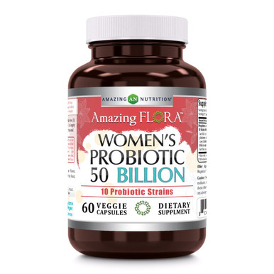 Amazing Flora Womens Probiotic 50 Billion 10 Strains Digestive and ...