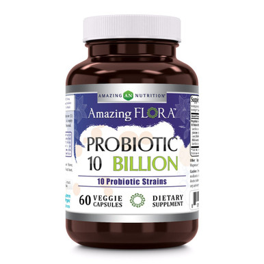 Amazing Flora Probiotic 10 Billion 10 Strains Digestive and Immune ...