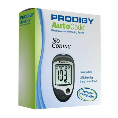 Prodigy Autocode Talking Blood Glucose Monitoring Meter, 1 Ea