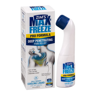 Zims Max Freeze Pro Formula Deep Penetrating Pain Relief Cooling Liquid ...